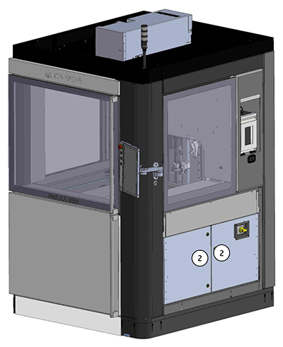 SLA 750 Label Installation Diagram